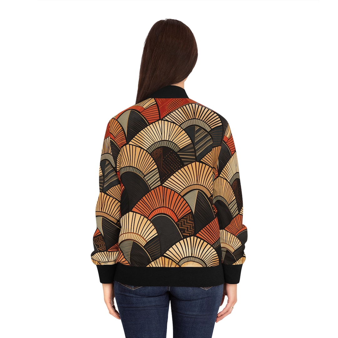 Colorful Women's Bomber Jacket, African Print - Etsy