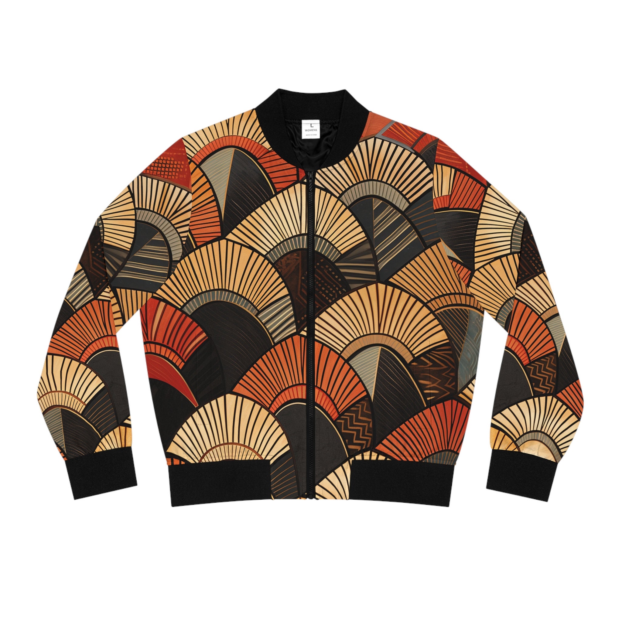 Colorful Women's Bomber Jacket, African Print - Etsy