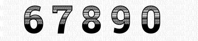 Samoan Tribal Alphabet Set SVG/ JPG Polynesian Tribal Text Font/ Png ...