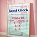Guest Check Print Funny Bar Cart Wall Art Digital Download - Etsy