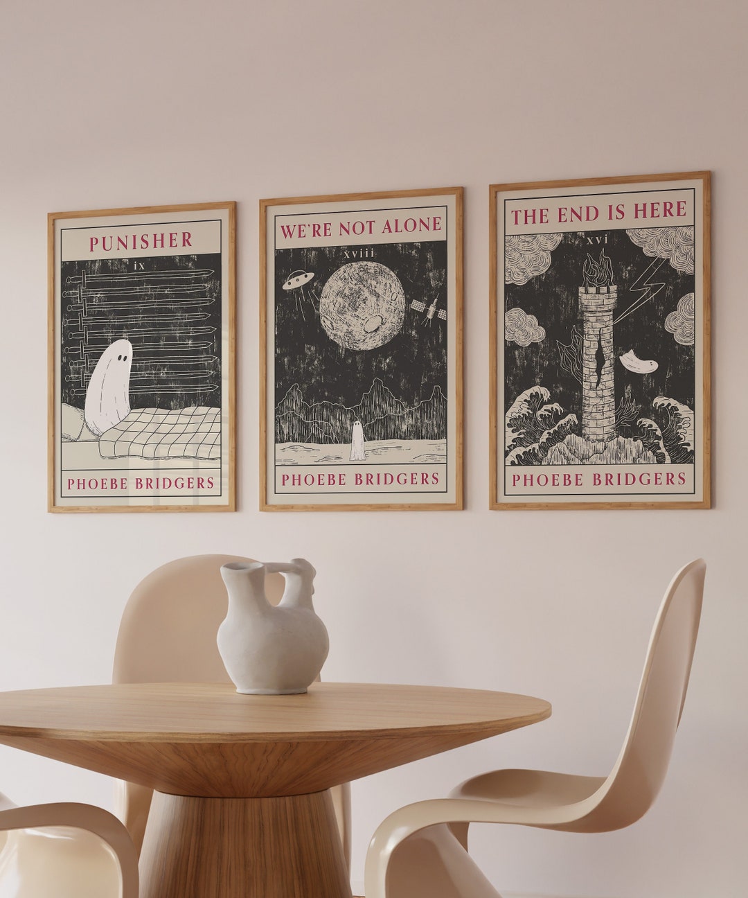 Phoebe Bridgers Punisher Song Bundle Poster I Know the End Retro 3 ...
