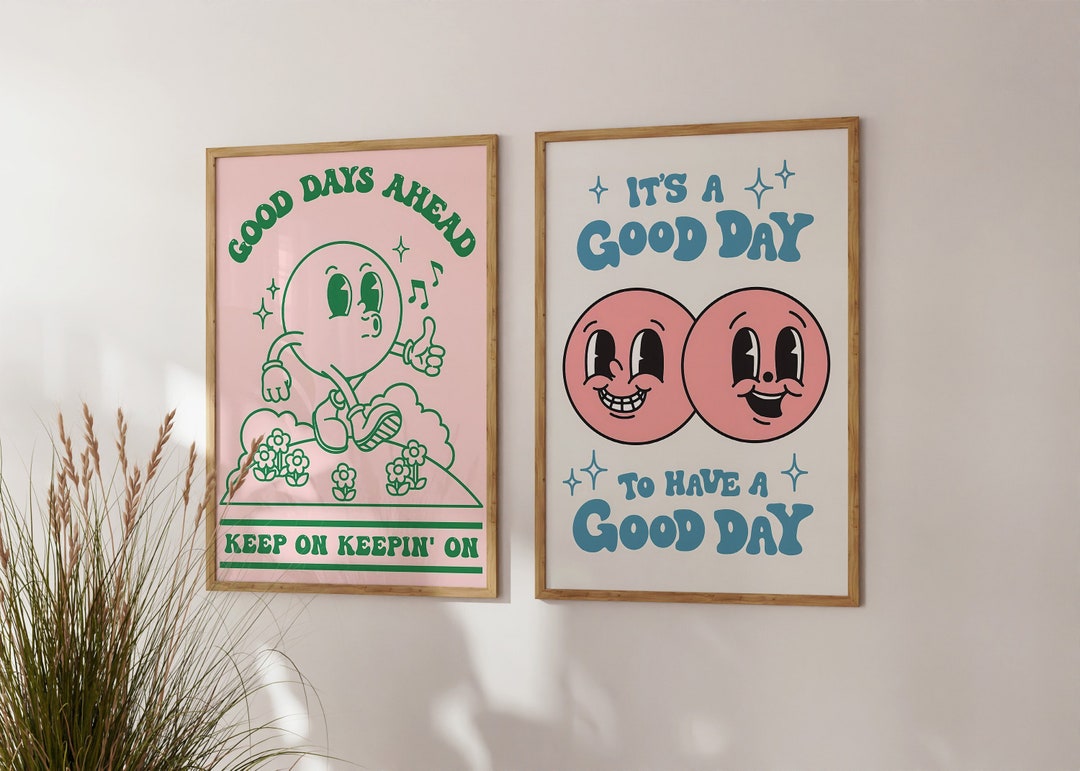 Good Days Groovy Poster Retro SZA Wall Art Digital Artwork Album ...