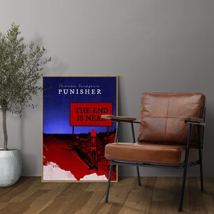The End is Near Phoebe Bridgers Poster I Know the End Punisher Song Illustration Wall Art ...