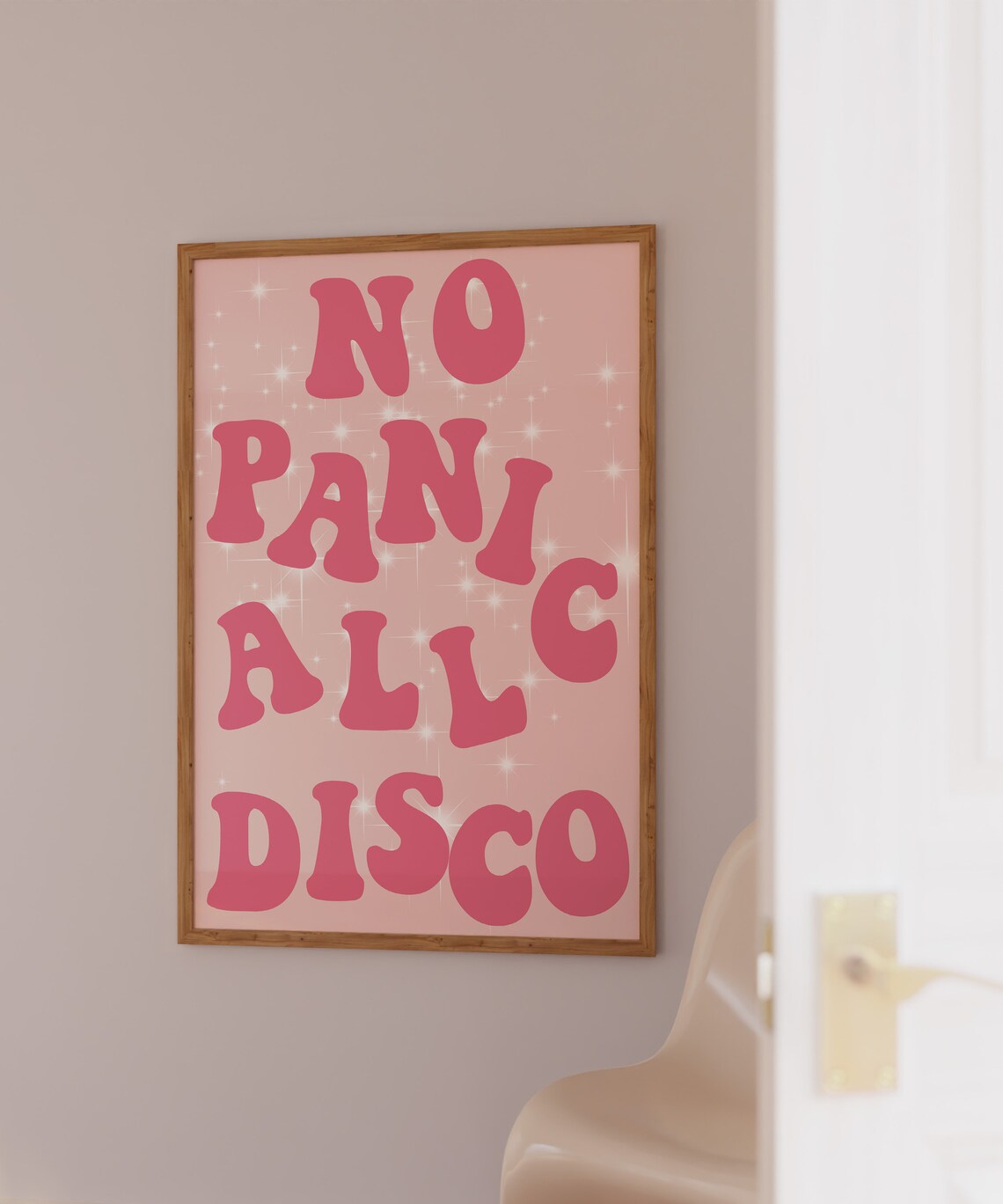 No Panic All Disco Poster Preppy Bar Cart Wall Art Digital Download ...