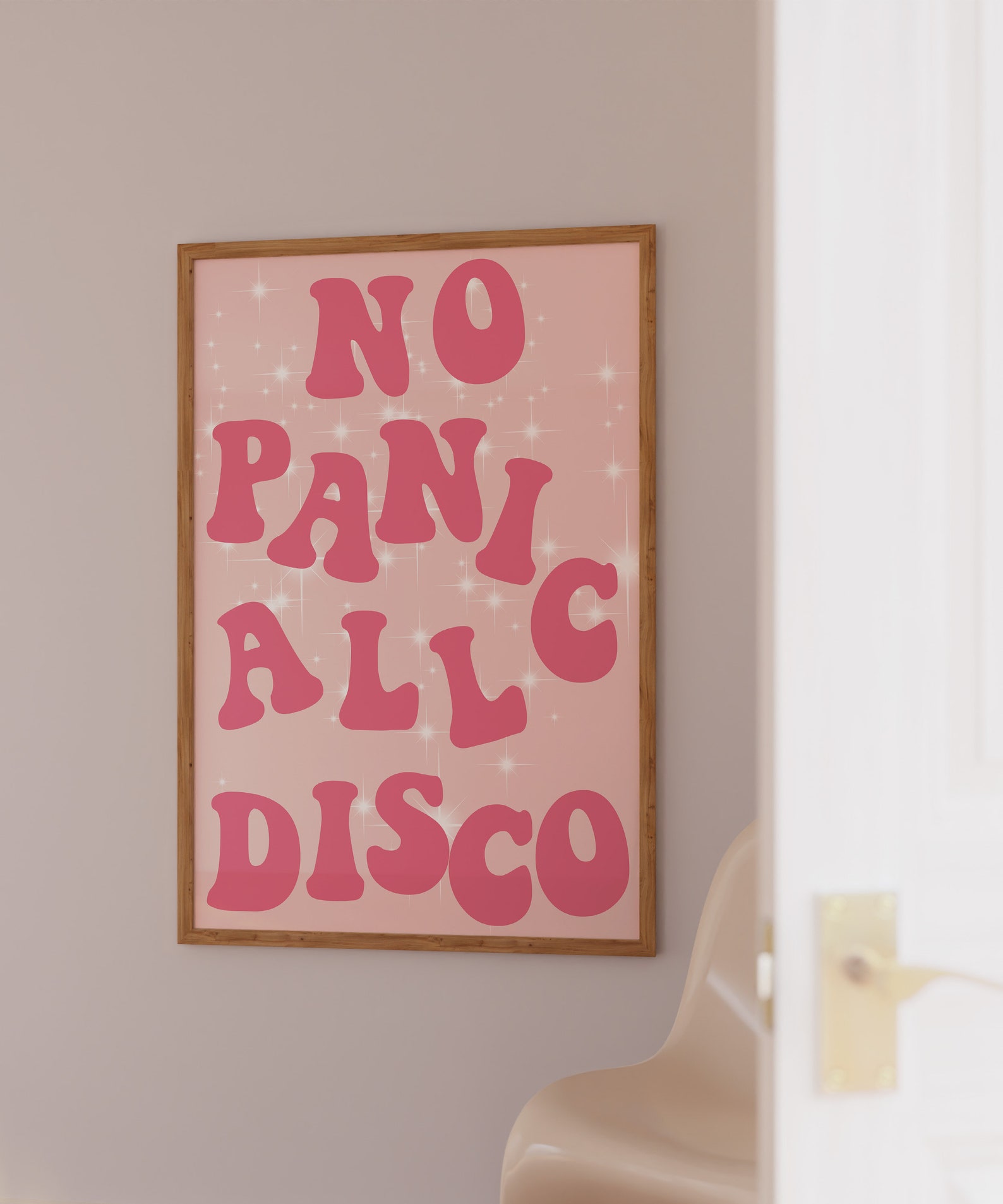 No Panic All Disco Poster Preppy Bar Cart Wall Art Digital Download ...