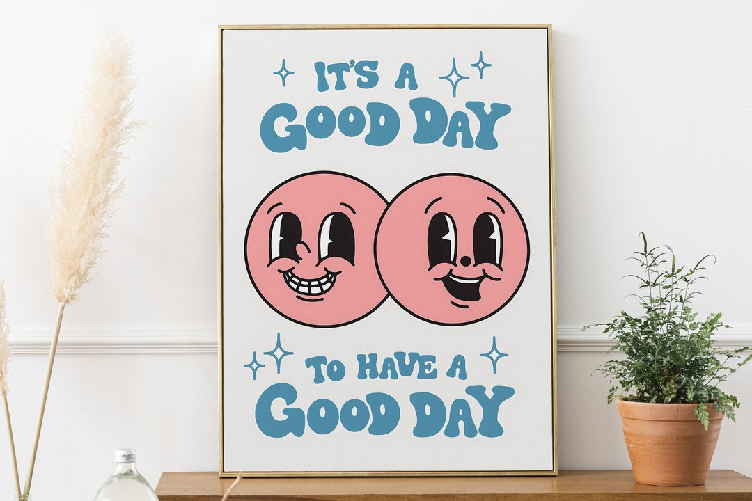 Good Days Groovy SZA Poster Positive Affirmation Wall Art Digital ...