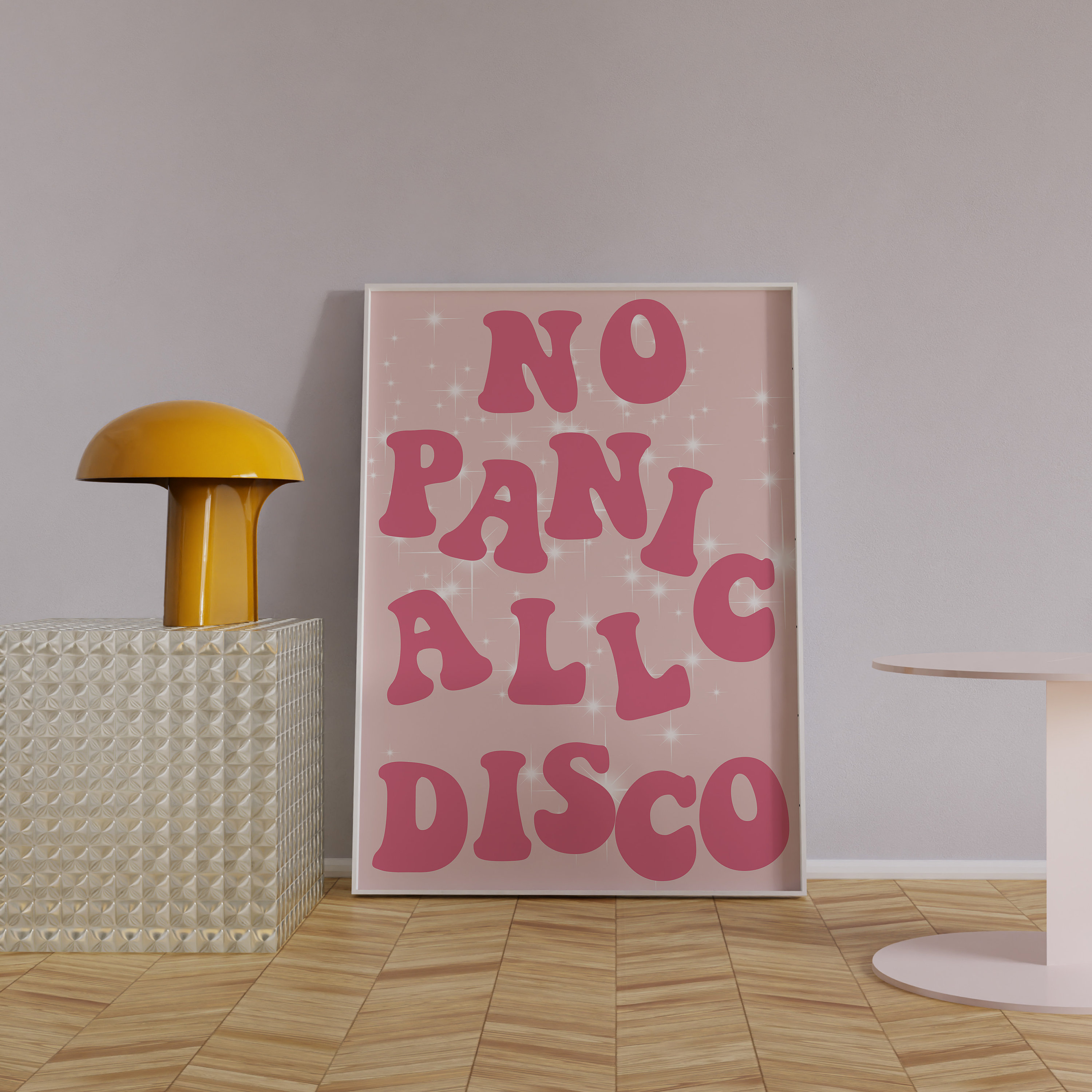 No Panic All Disco Poster Preppy Bar Cart Wall Art Digital Download ...