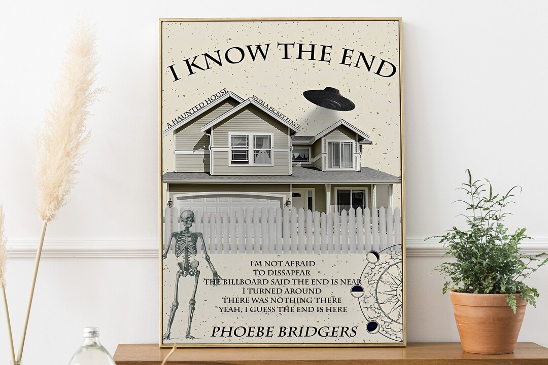 I Know the End Phoebe Bridgers Poster Punisher Song Illustration Wall Art Digital Artwork the ...