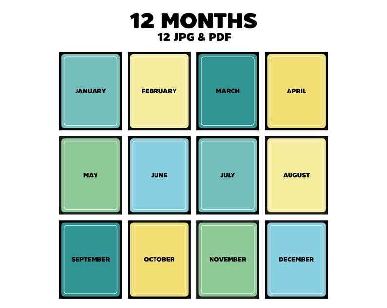 Digital Planner, Printable, Daily, Weekly, Monthly, Yearly, PNG, PDF ...