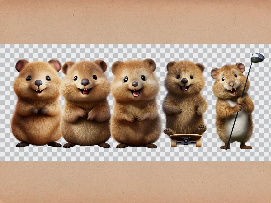 Cute Quokka Clipart, Funny Quokka PNG, Quoka Clipart, Quokka Clipart ...