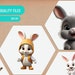 Cartoon Rabbit Clipart, Cute Baby Rabbit PNG, Rabit Clip Art Pack ...