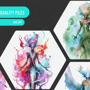 Watercolor Alien Clipart, Water Color Alien PNG, UFO Scrabooking ...