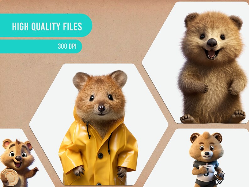 Cute Quokka Clipart, Funny Quokka PNG, Quoka Clipart, Quokka Clipart ...