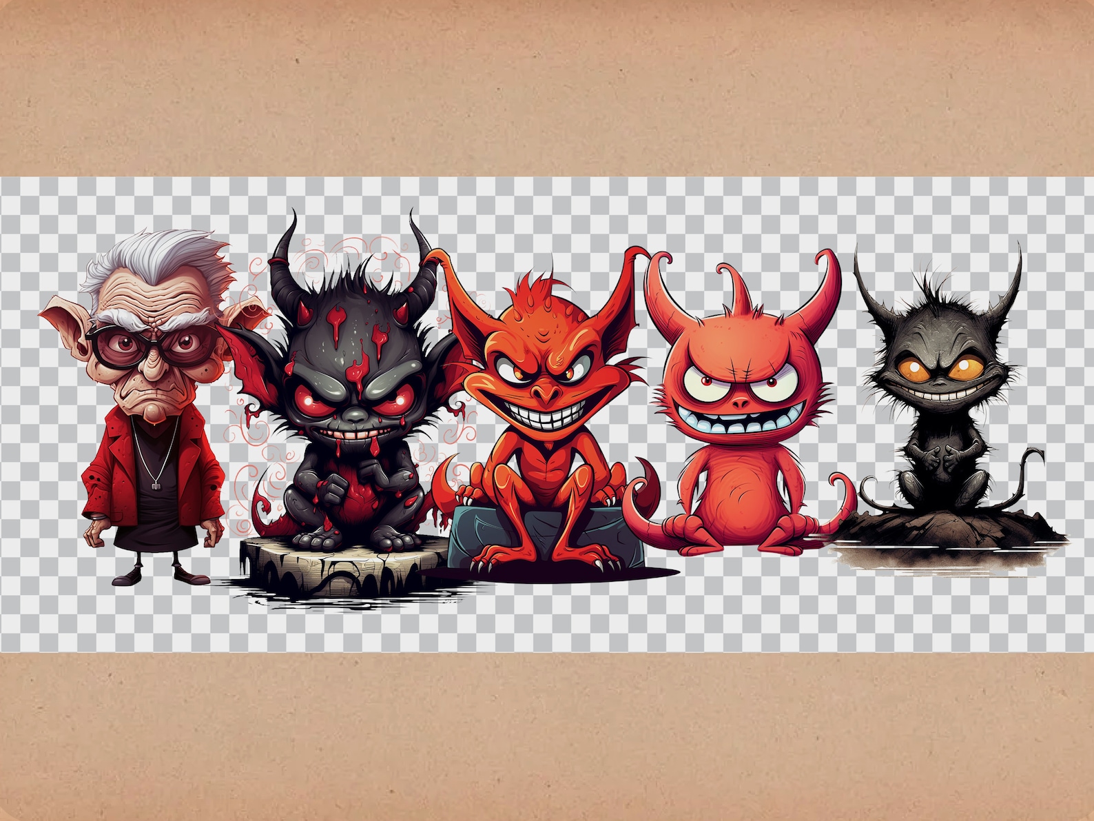 Funny Devil Clipart, Cute Demon PNG, Transparent Background Hell Clip ...