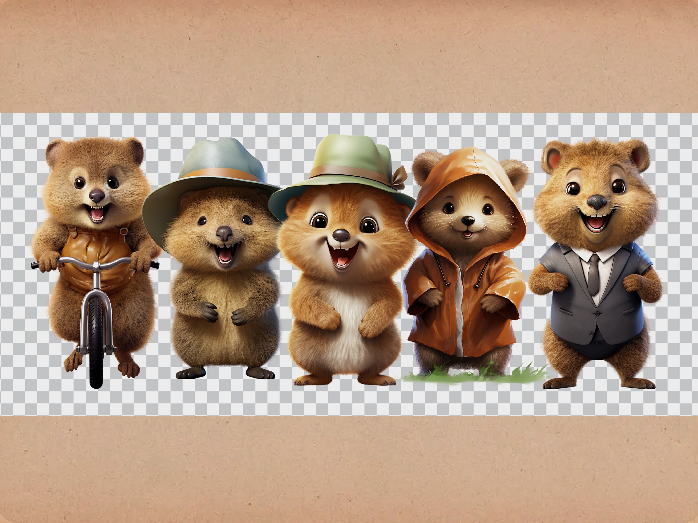 Cute Quokka Clipart, Funny Quokka PNG, Quoka Clipart, Quokka Clipart ...