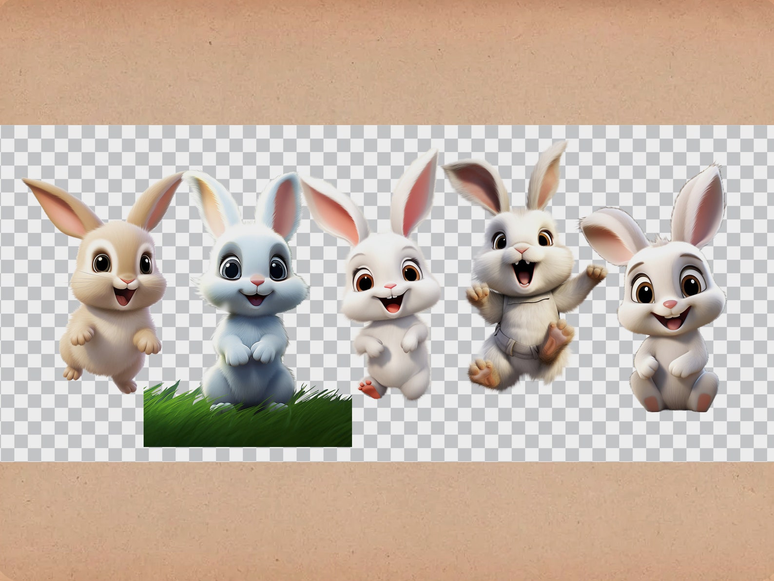 Cartoon Rabbit Clipart, Cute Baby Rabbit PNG, Rabit Clip Art Pack ...