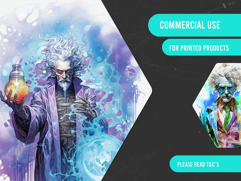 Watercolor Mad Scientist Clipart, Water Colour Crazy Scientist PNG ...
