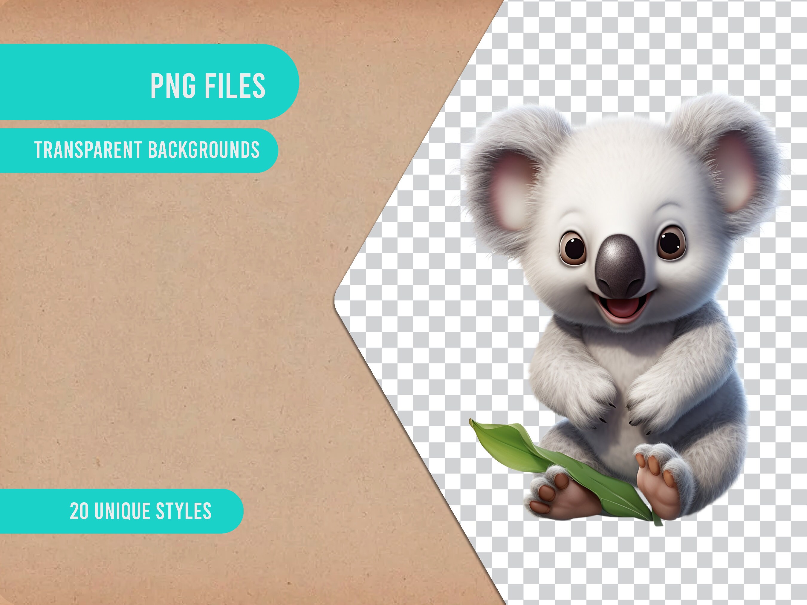 Cartoon Koala Clipart, Cute Baby Koalas PNG, Australian Animal Clipart ...