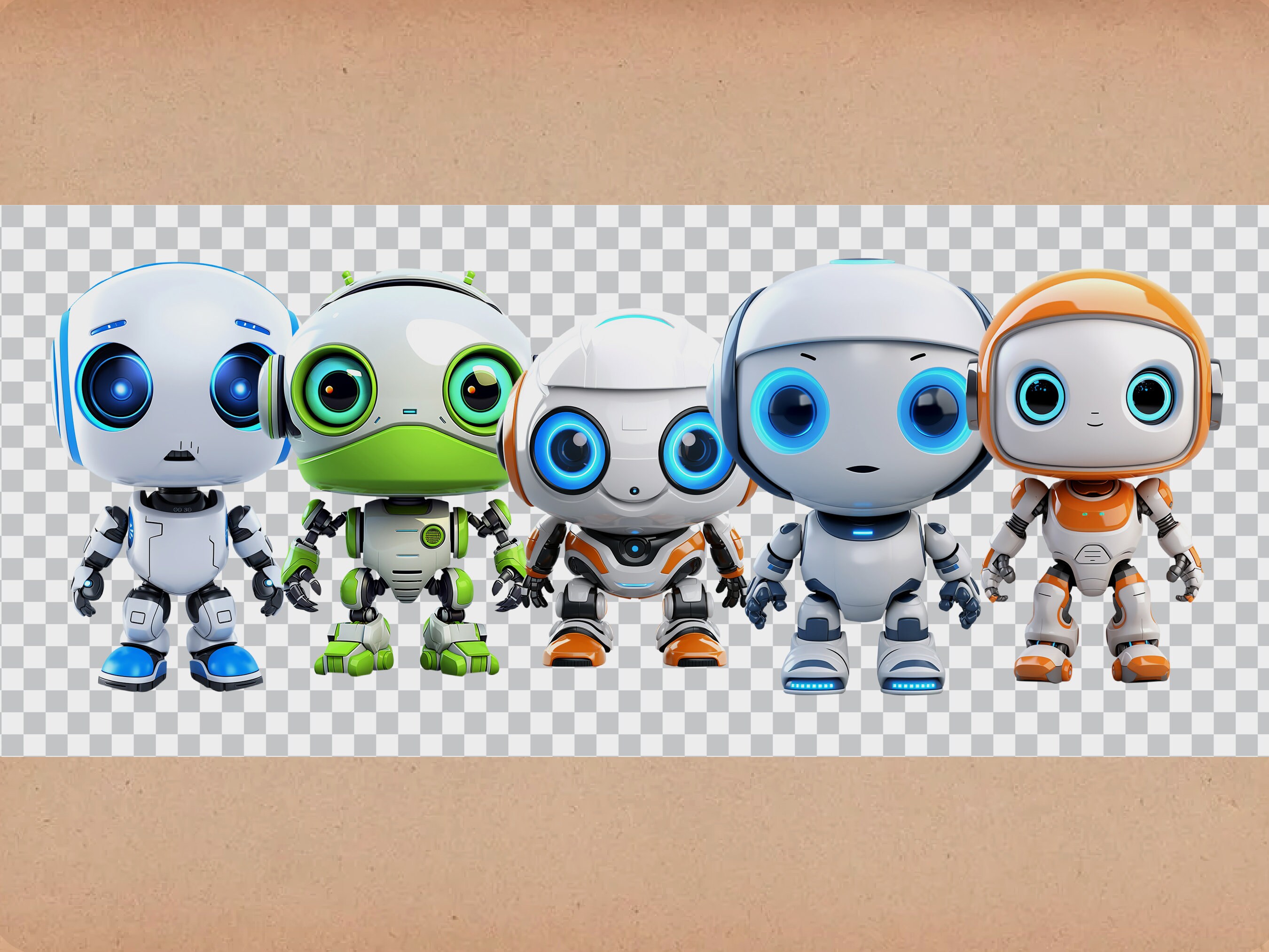 Cute Robot Clipart, Cute Childrens Robot Png's, Robot Graphics for Kids ...