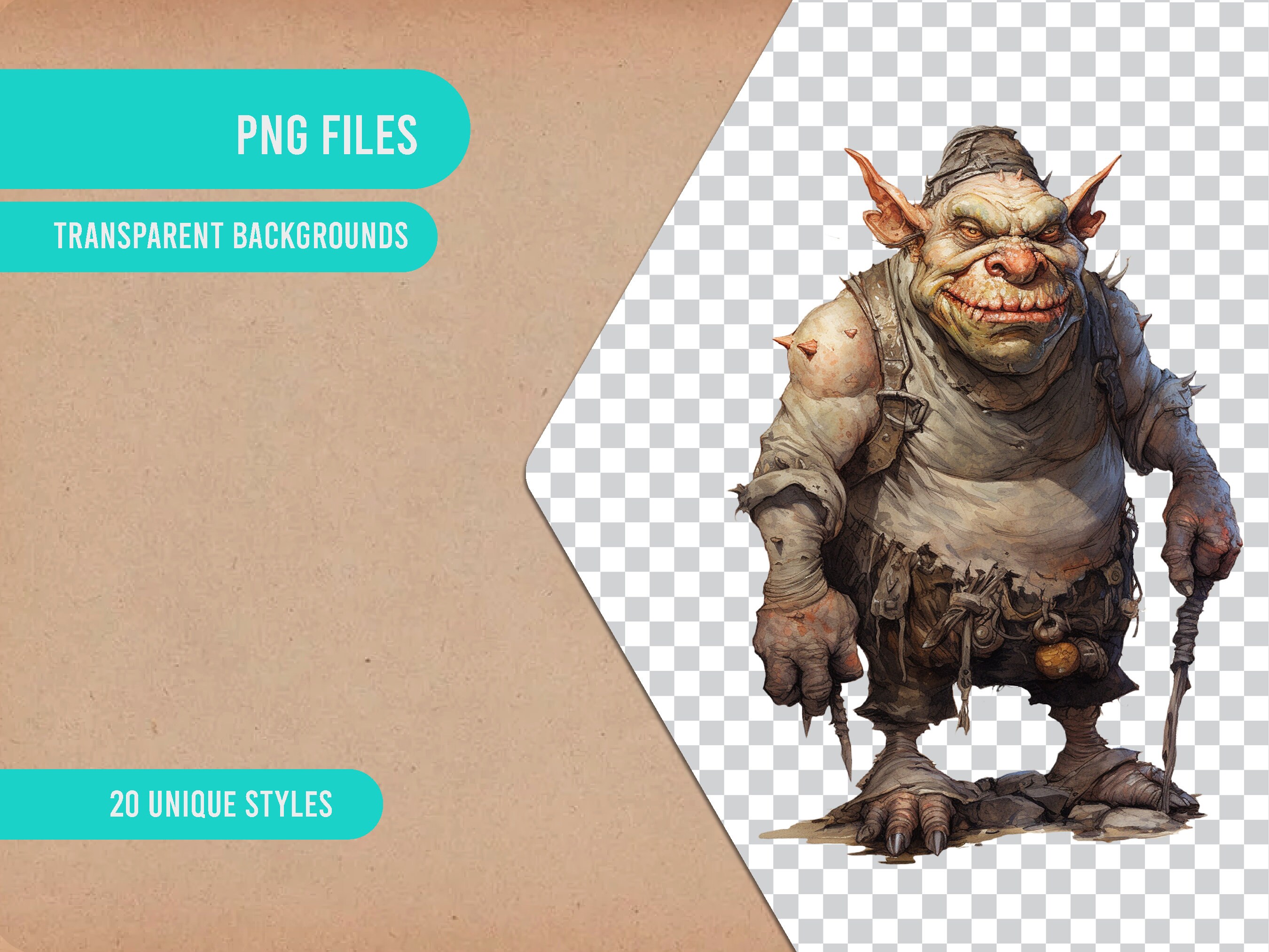 Cartoon Fantasy Creature Clipart Transparent Fantasy - Etsy