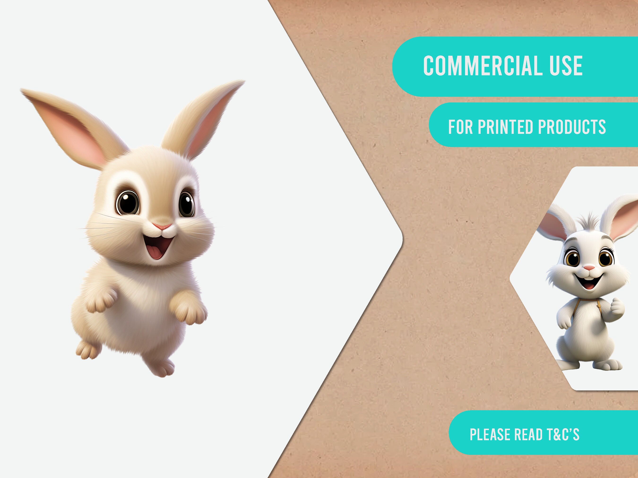Cartoon Rabbit Clipart Cute Baby Rabbit PNG Rabit Clip Art - Etsy
