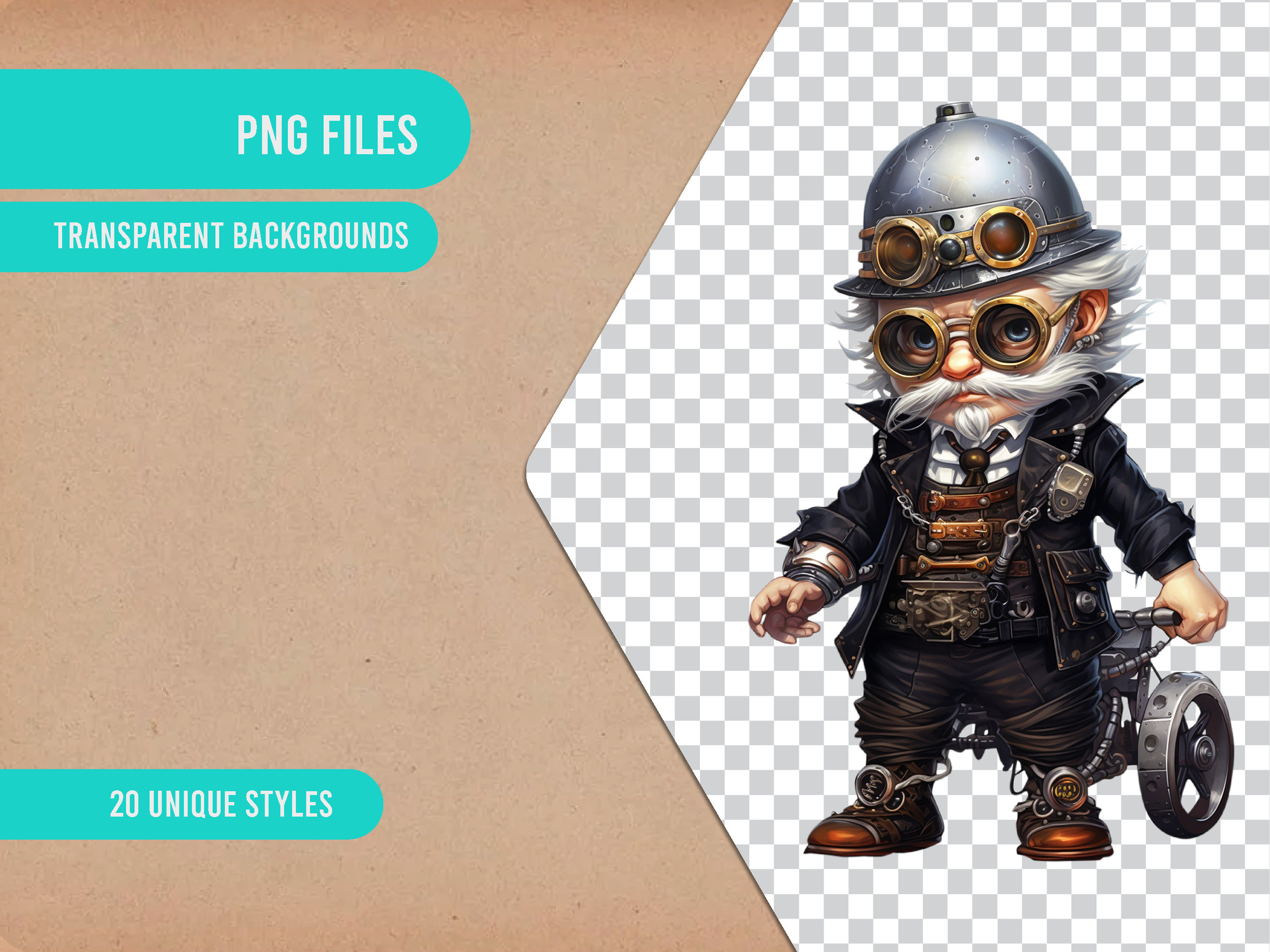 Cartoon Steampunk Clipart, Cute Steampunk Characters, Steampunk PNG ...