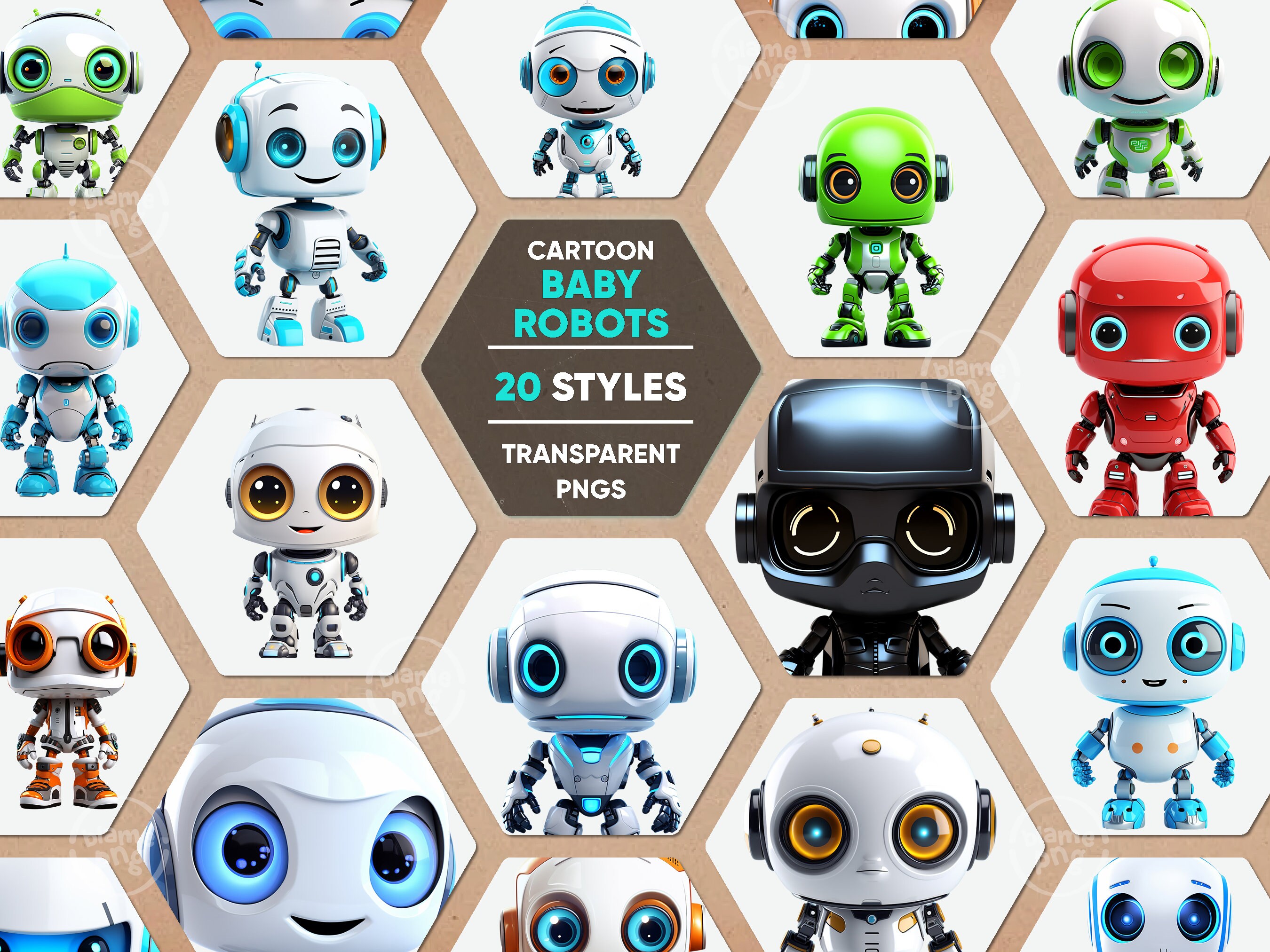 Cute Robot Clipart, Cute Childrens Robot Png's, Robot Graphics for Kids ...