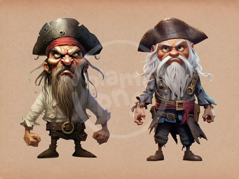 Cute Pirate Clipart, Cartoon Pirates PNG, Baby Pirate Clip Art, Funny ...