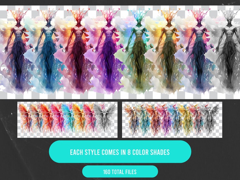 Watercolor Devil Clipart Water Color Demon PNG Horror Clip - Etsy