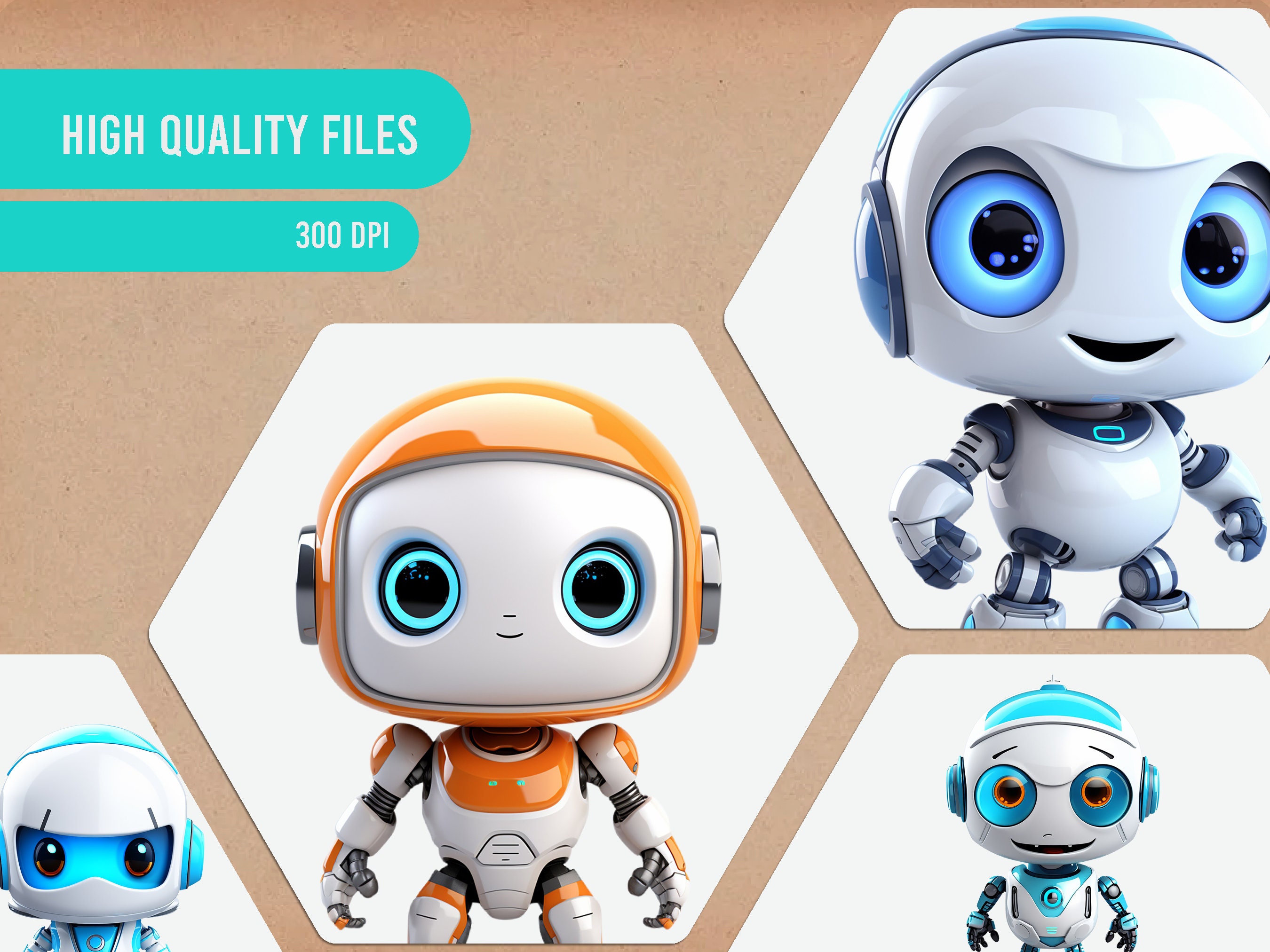 Cute Robot Clipart, Cute Childrens Robot Png's, Robot Graphics for Kids, 3D Baby Robot Clip Art ...