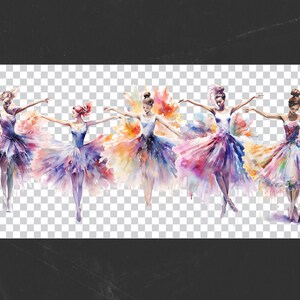 Watercolor Ballerina Clipart, Water Colour Ballet PNG, Transparent ...