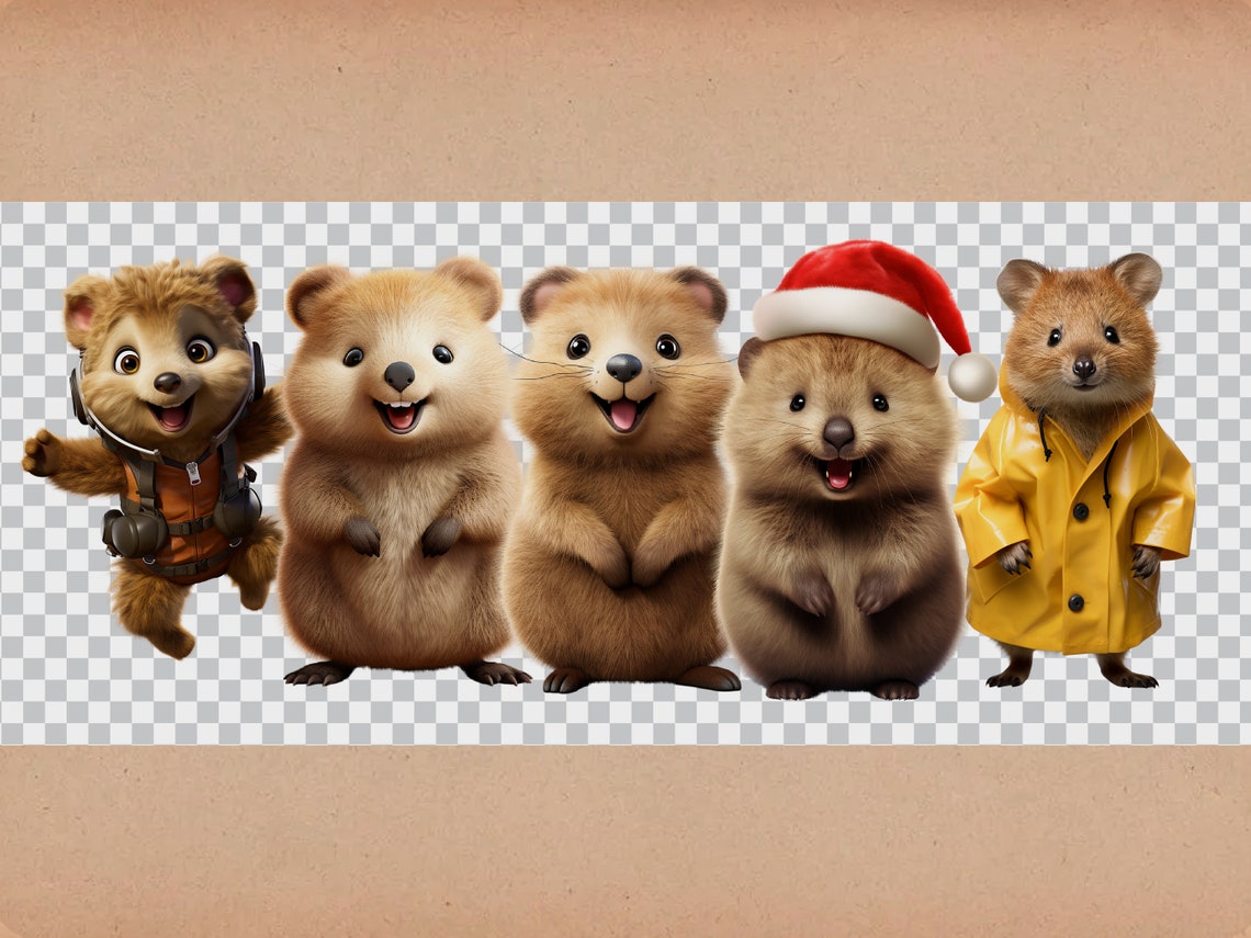 Cute Quokka Clipart, Funny Quokka PNG, Quoka Clipart, Quokka Clipart ...