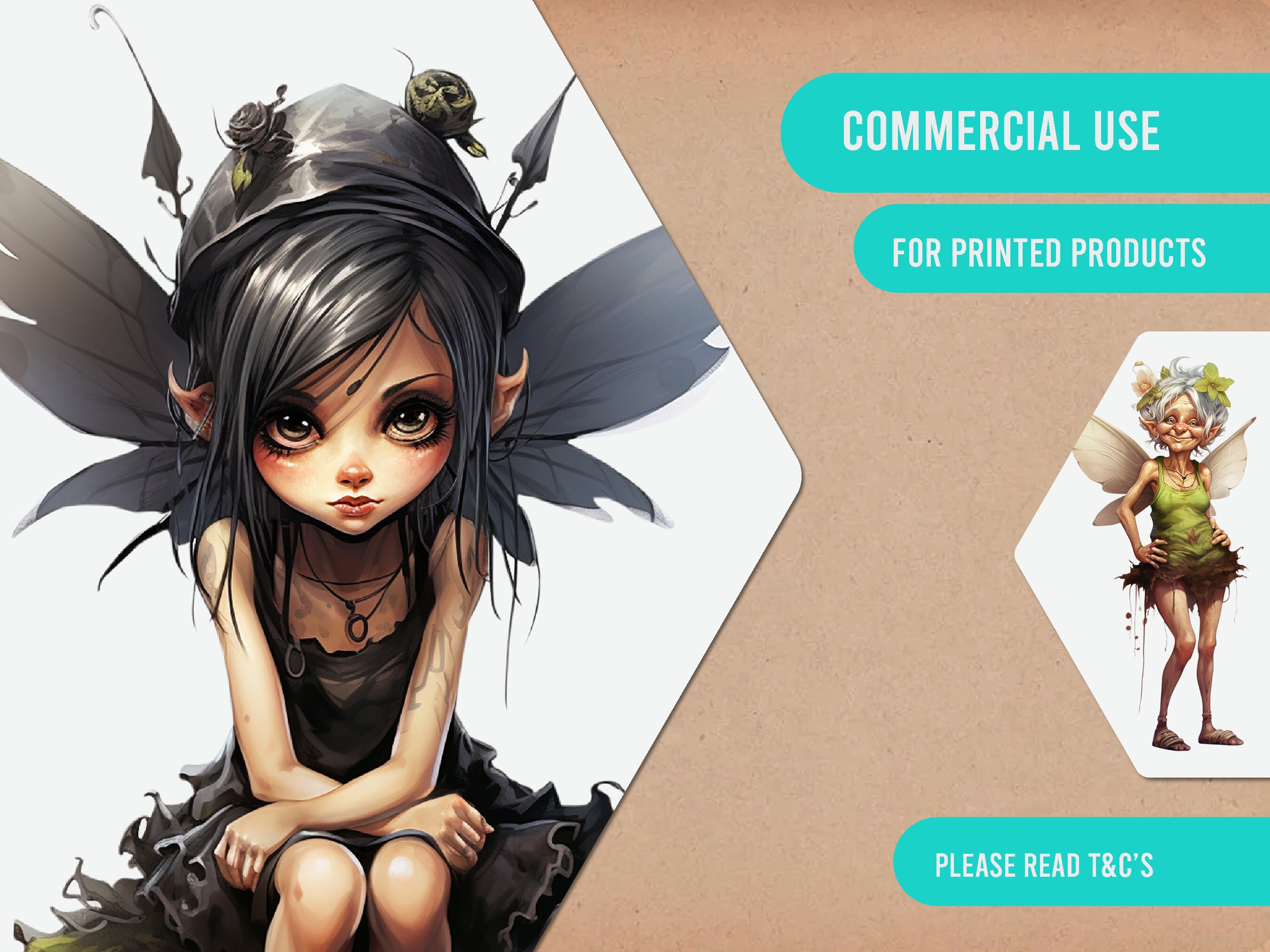 Funny Cartoon Fairy Clipart, Cute Fairies PNG Pack, Baby Fairy ...