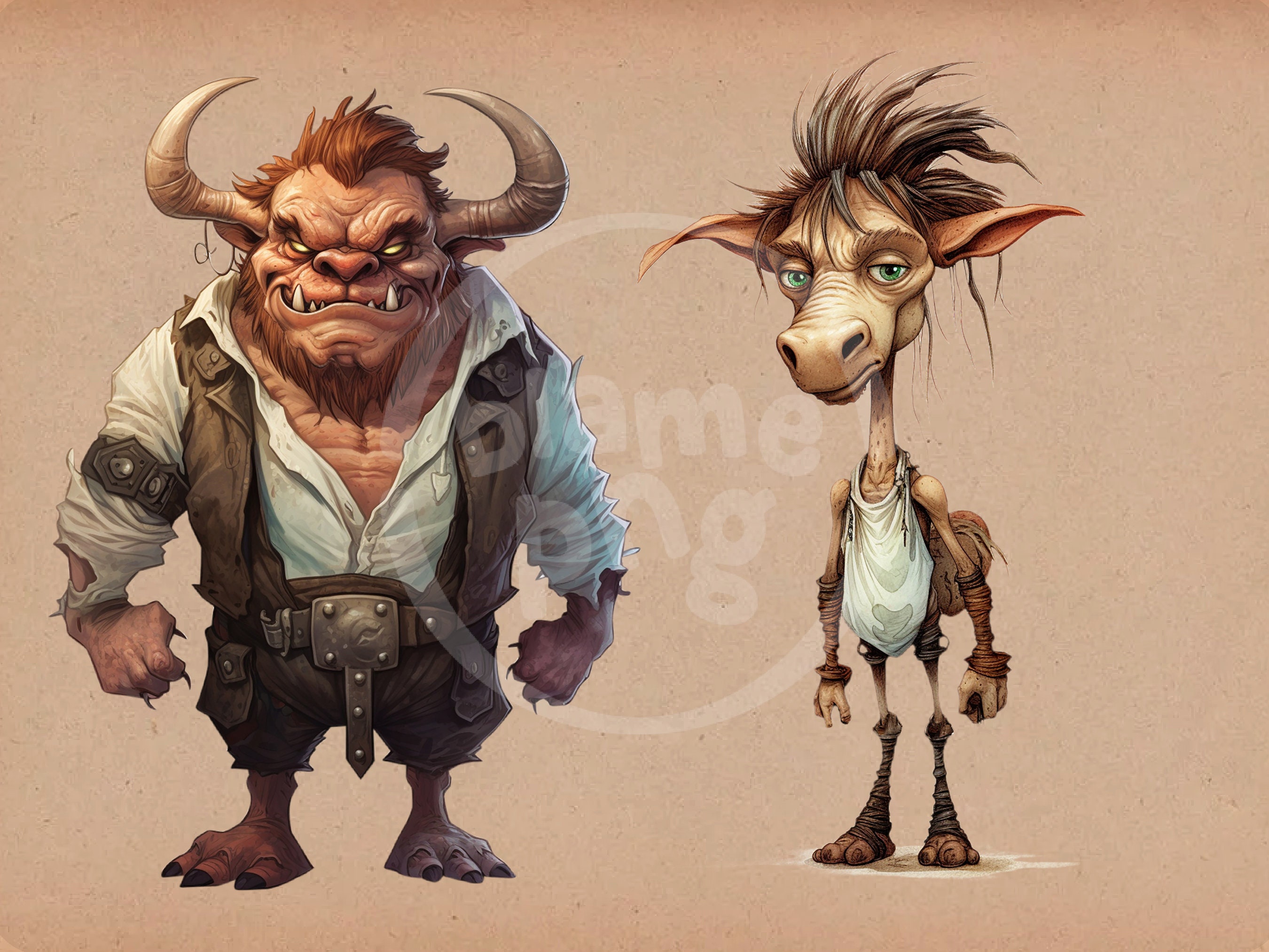 Cartoon Fantasy Creature Clipart Pack, Baby Fantasy Character PNG, Baby ...