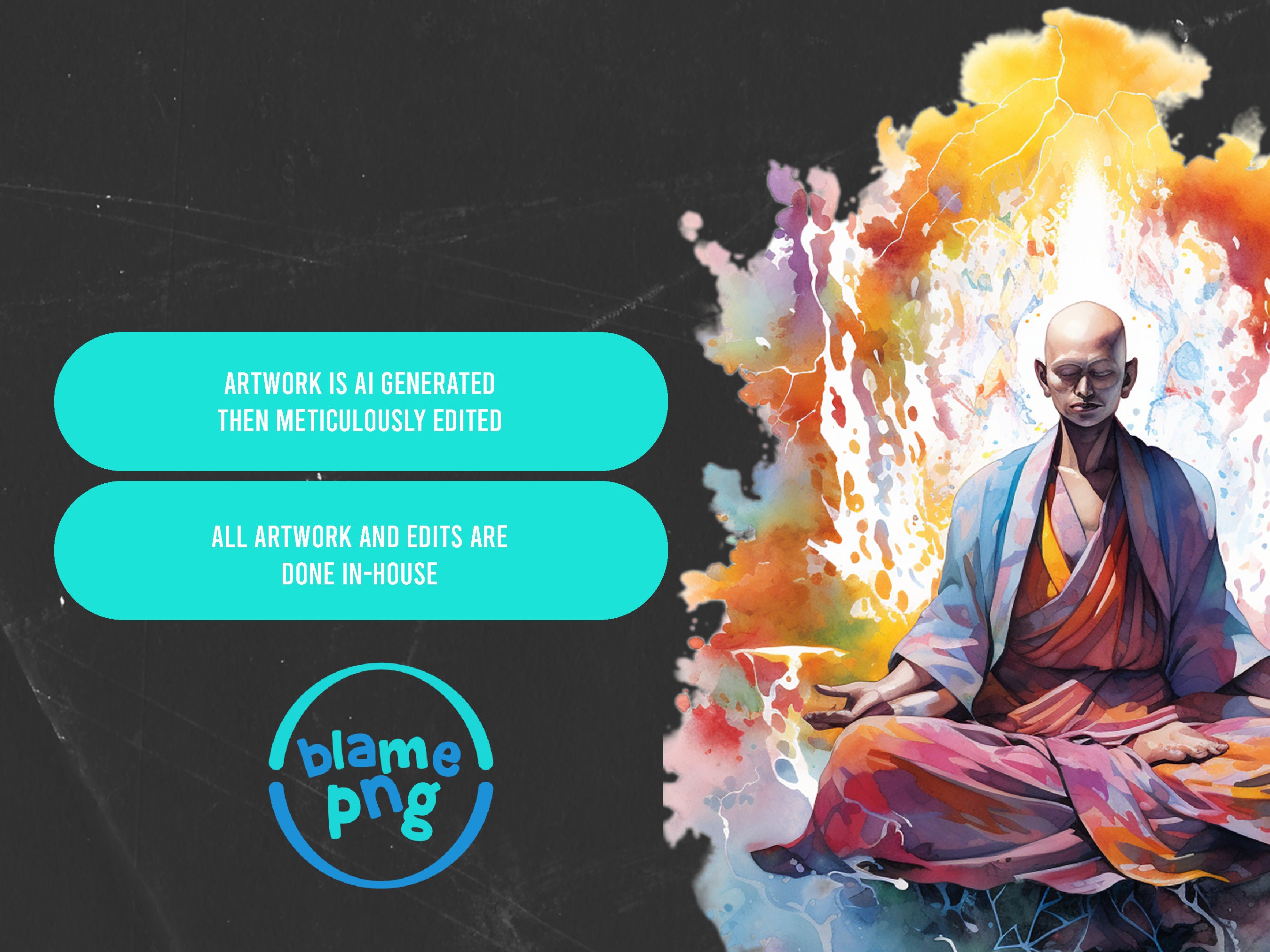 Watercolor Monk Clipart, Buddhist Monk PNG, Transparent Background ...