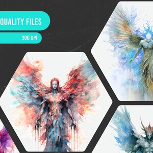 Watercolor Devil Clipart, Water Color Demon PNG, Horror Clip Art Pack ...