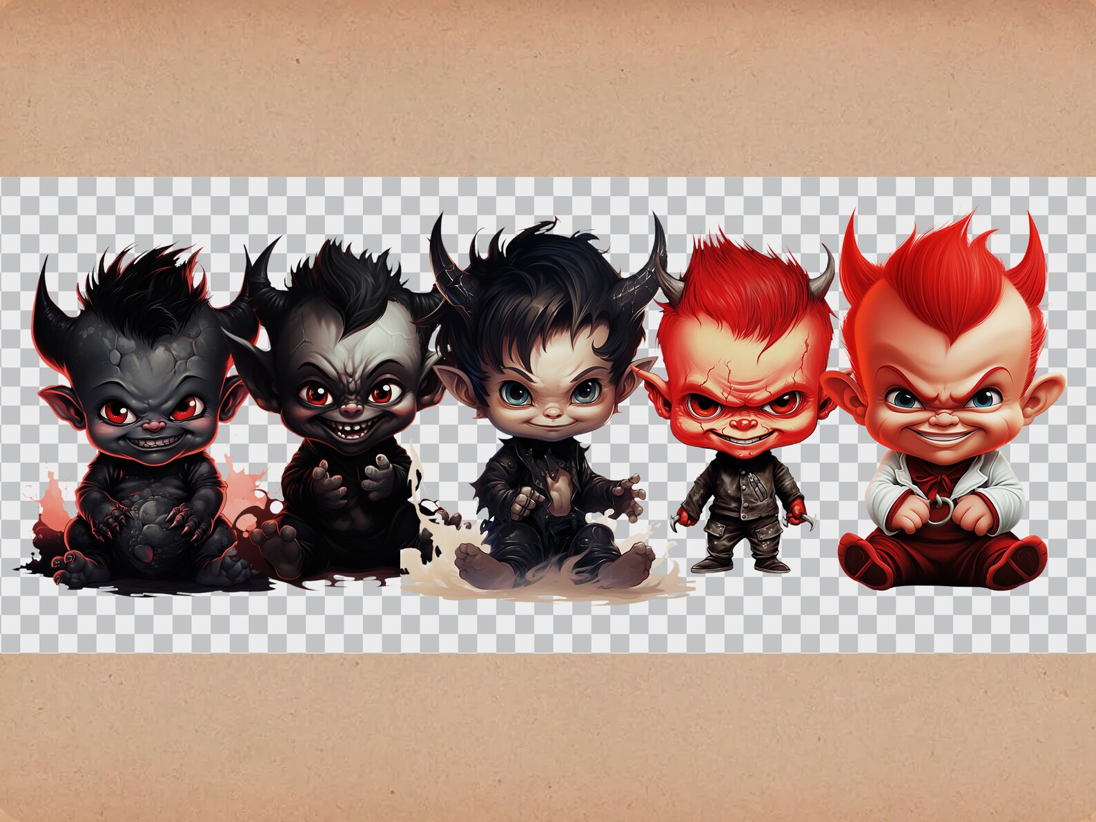 Funny Devil Clipart, Cute Demon PNG, Transparent Background Hell Clip ...