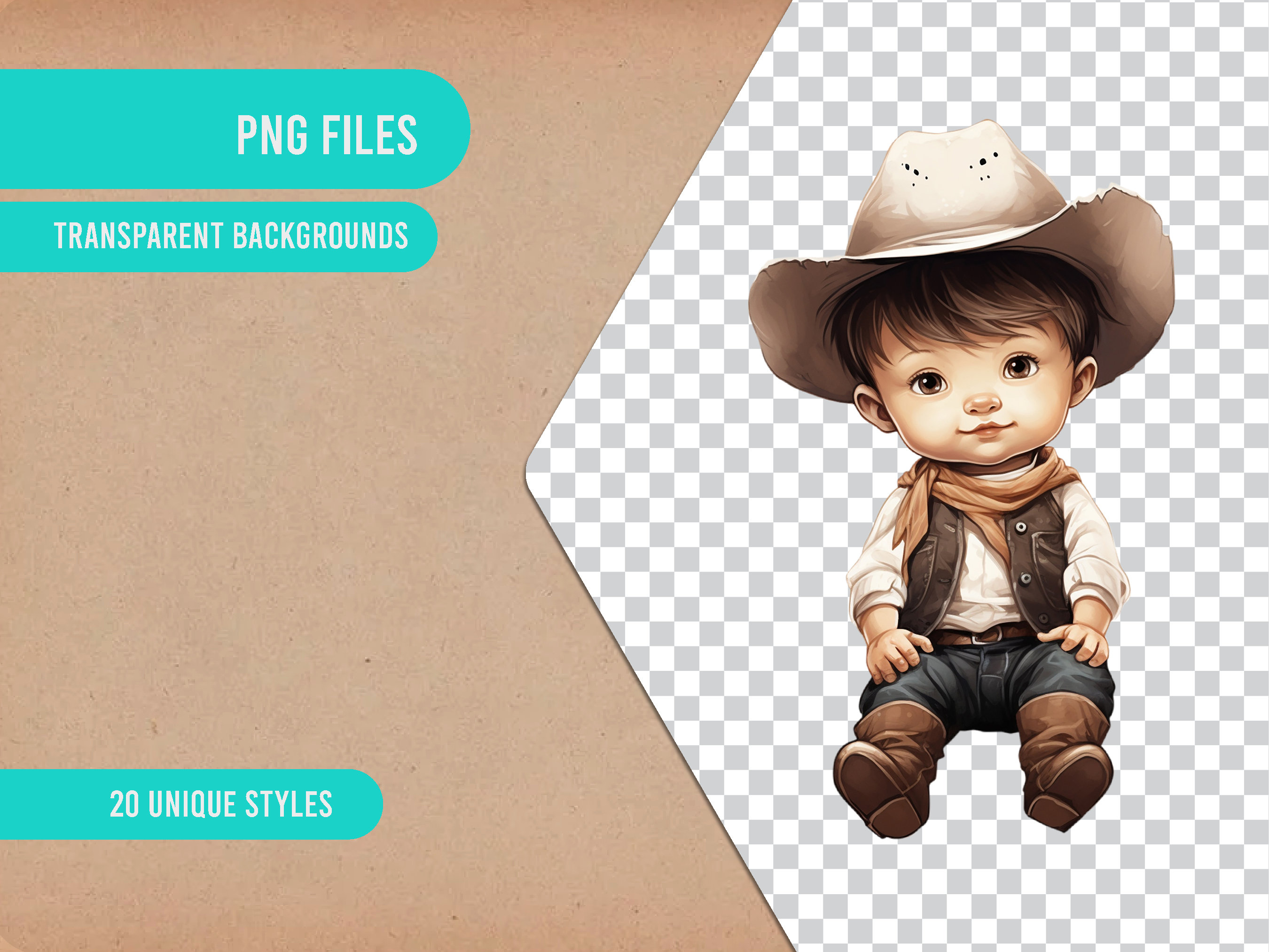 Cute Cowboy Clipart, Baby Cowboys PNG, Cowgirl Clip Art, Kids Cowboy ...