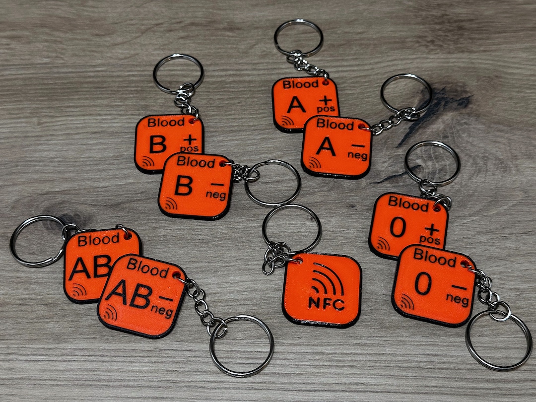 NFC Tag, Blood Group, Blood Tag, Emergency Tag - Etsy