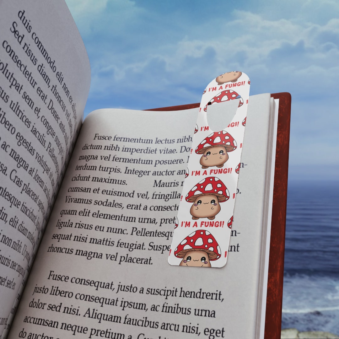 Mushroom, Bookmark, Kids, Metal, Aluminum, Kawaii, Book, Bookworm, Red ...