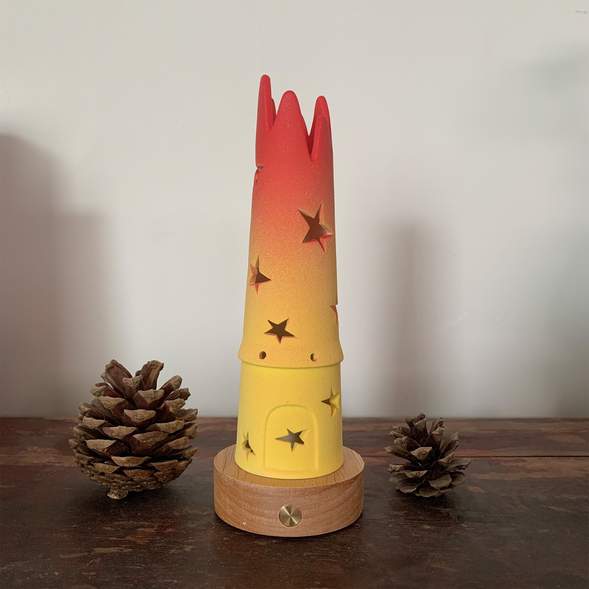 Handmade Porcelain Table Lamp, Ceramic Desk Lamp, Bedside Lamp, Stars ...