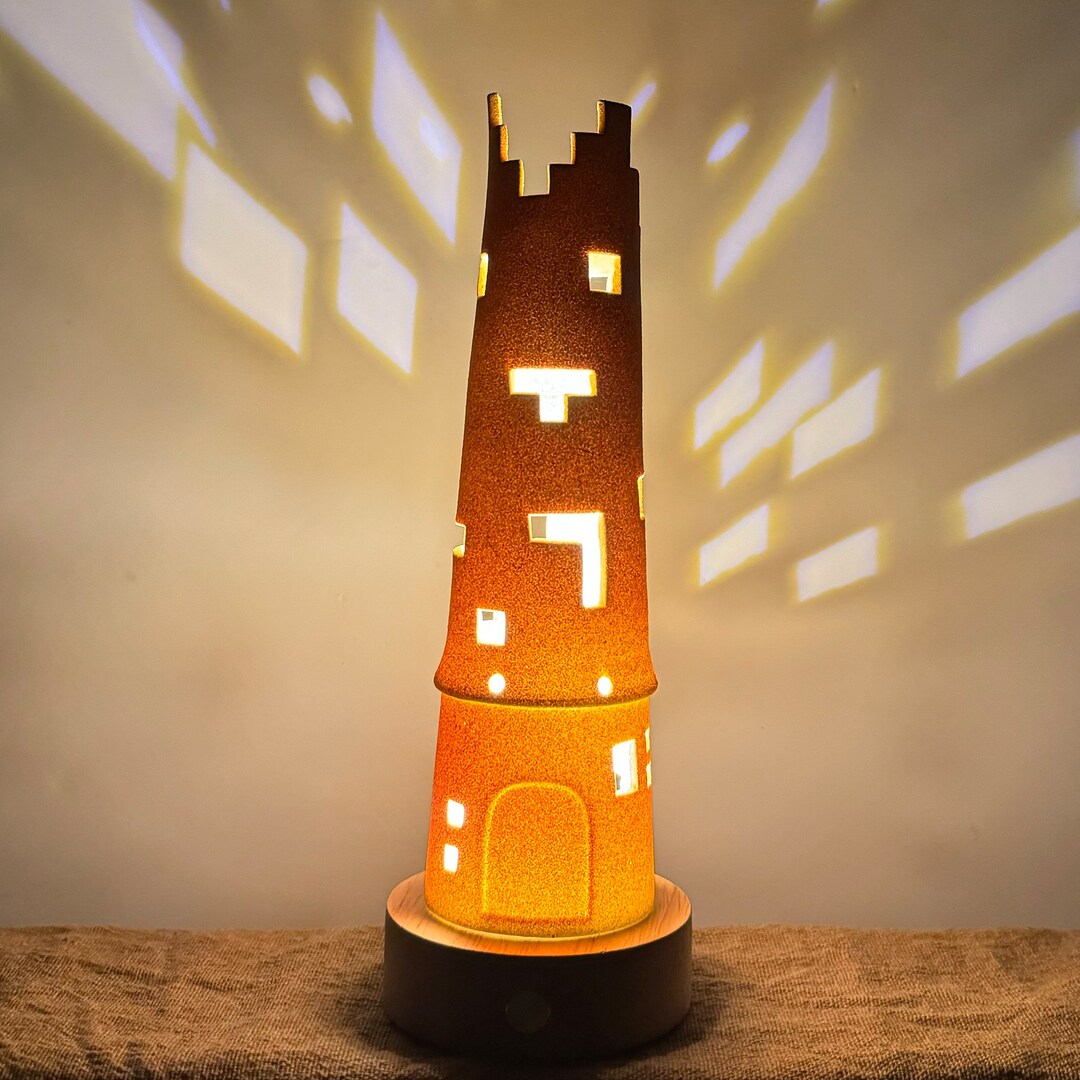 Handmade Porcelain Night Light, Porcelain Table Lamp, Ceramic Night ...