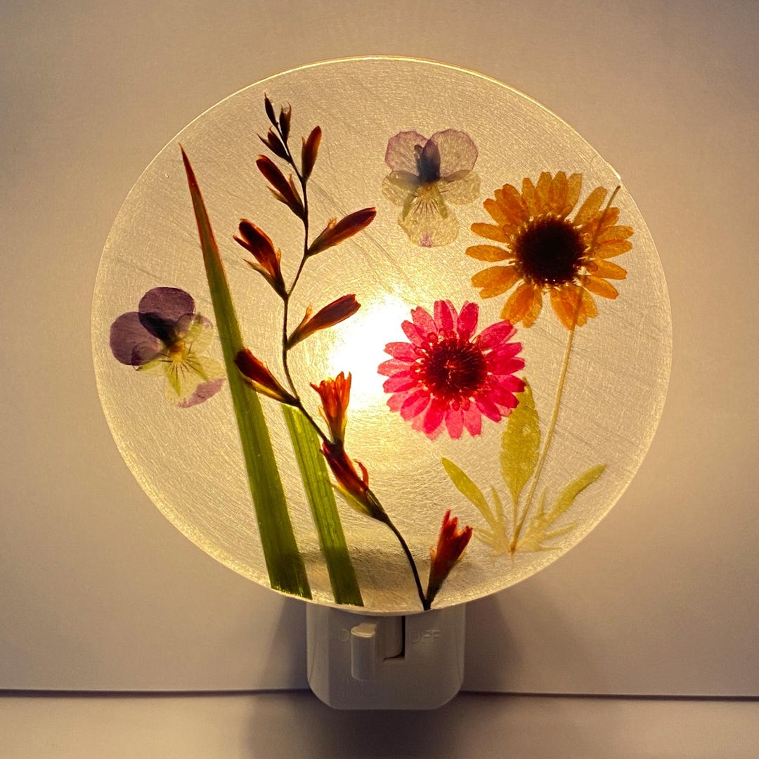 Handmade Flower Night Lights,floral Lamp Plug In,nursery Light ...
