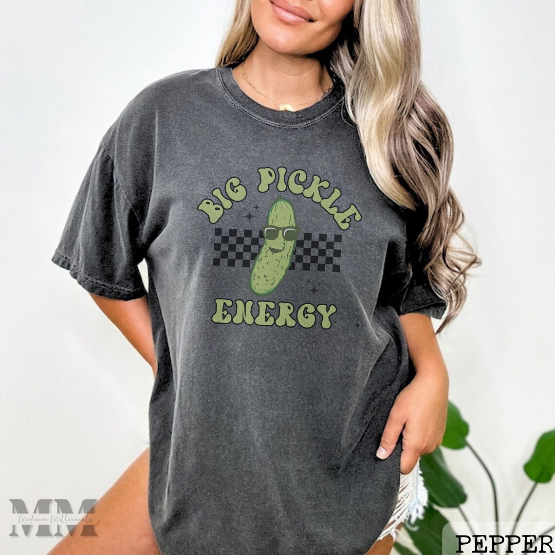 Big Pickle Energy Shirt, Pickle Shirt, Y2k Aesthetic Shirt, Retro ...