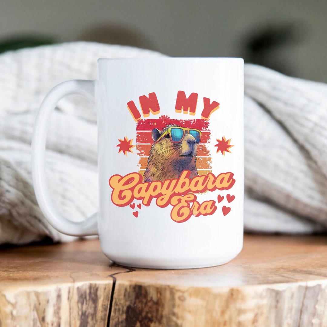 In My Capybara Era Funny Capybara Large Coffee Mug, Oversized 15oz ...