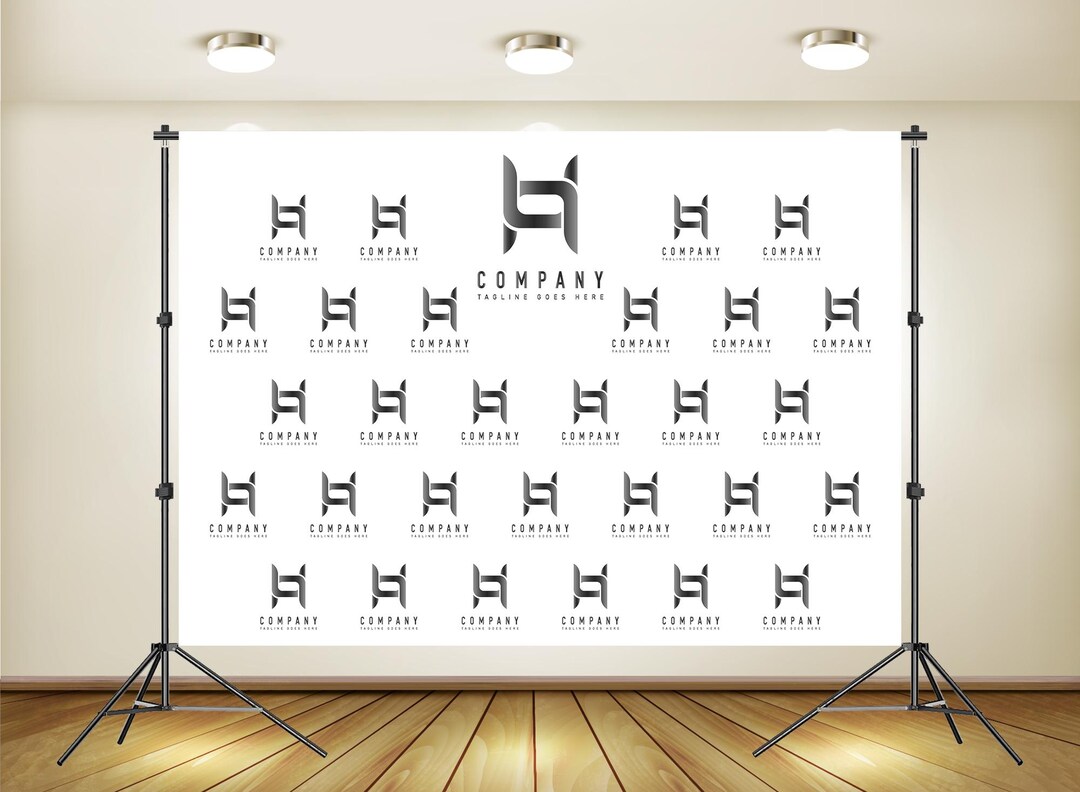 Personalized Step and Repeat Logo Wall Backdrop Birthday Wedding Party ...