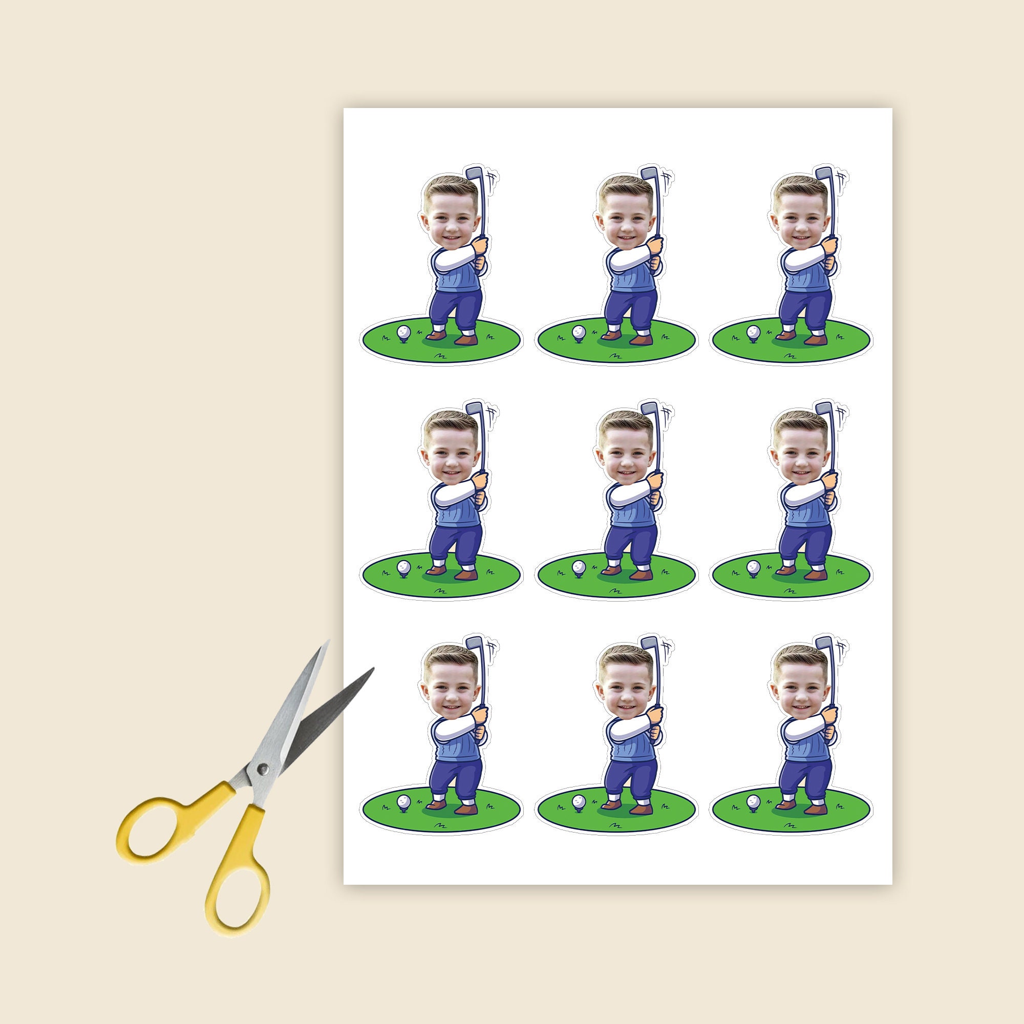 Custom Photo Cupcake Toppers Printable, Puck Birthday Cupcake Toppers ...