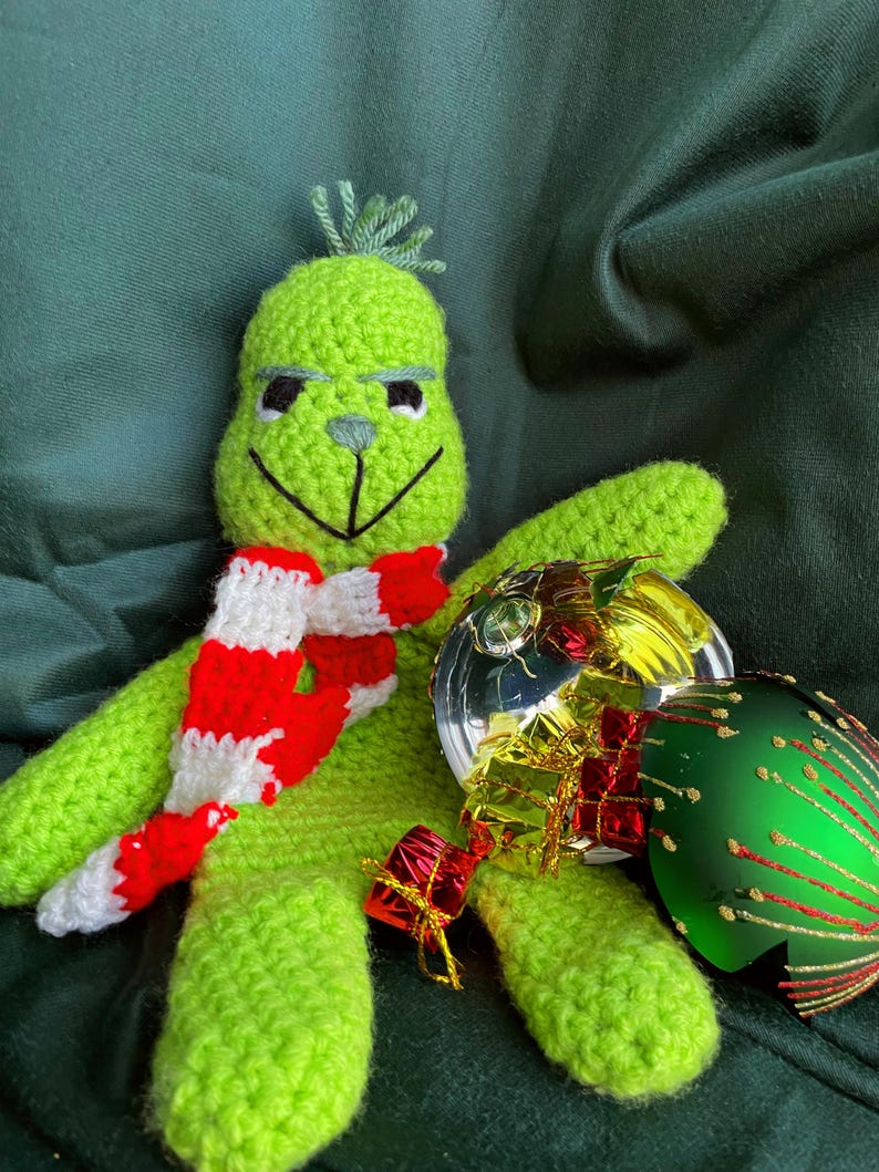 GRINCH Plushie Crochet Pattern, Christmas Crochet Pattern, Crochet ...