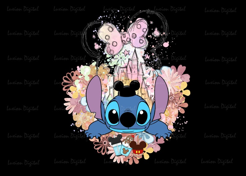 Stitch Mickey Ears Png, Stitch Png, Stitch Png File, Mouse Ear Png File ...