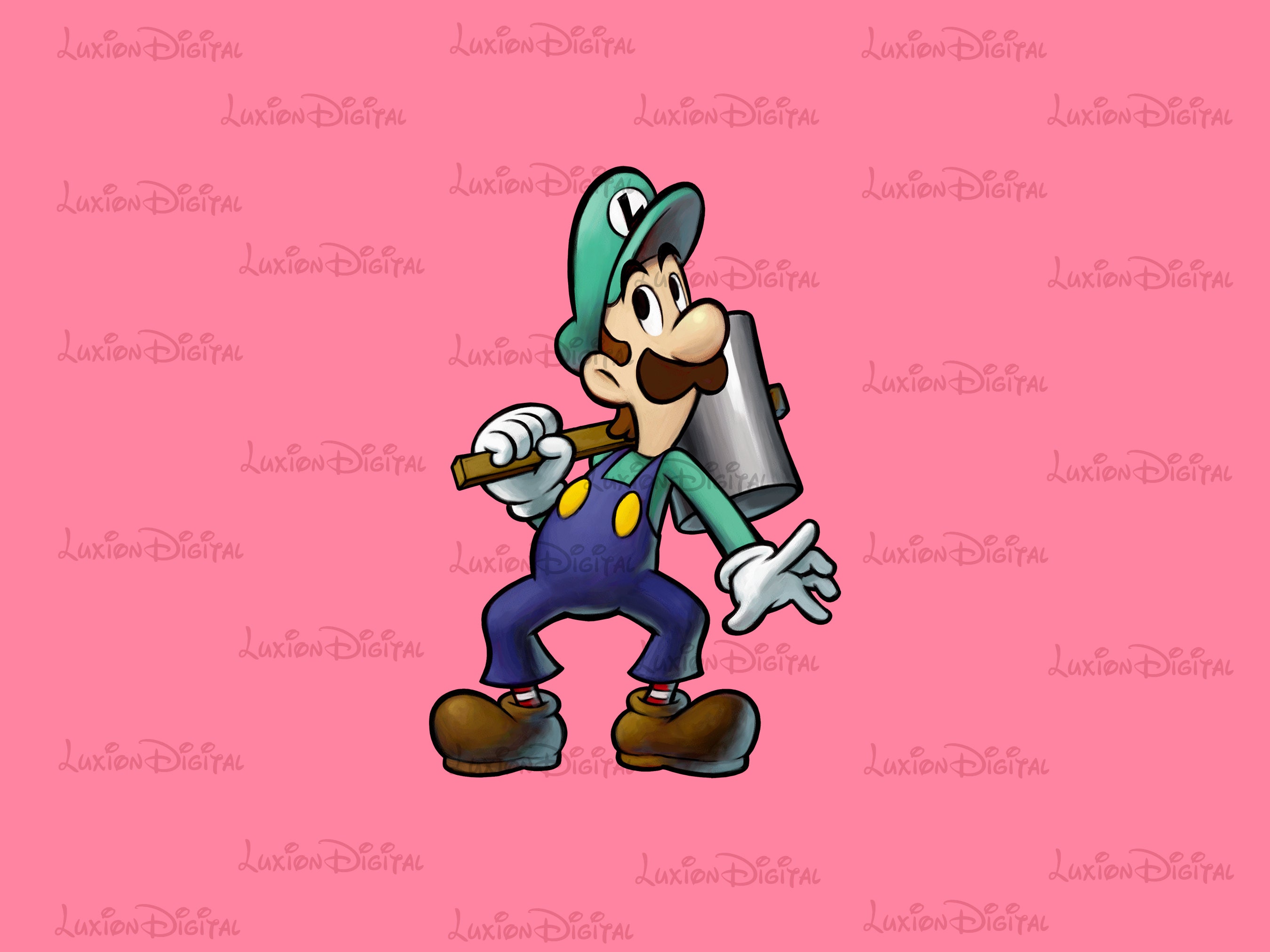 Super Mario Luigi Svg Super Mario Luigi Luigi Png Super Etsy